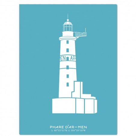 Phare d'Ar-Men Affiche