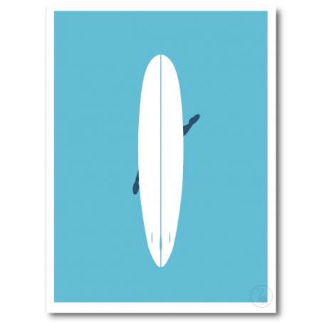Longboard Poster Surf
