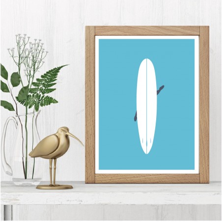 Longboard Poster Surf